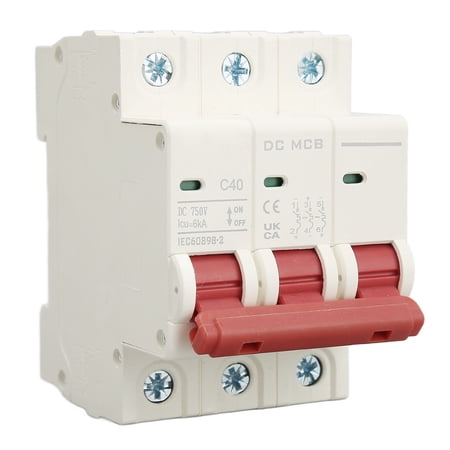 DC Miniature Circuit Breaker, 3P Quick Tripping 6KA Breaking Capacity ...