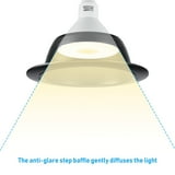 12 Pack 6" Ceiling Can Light Trim for 6" Recessed Can, Full Metal, 6 ...