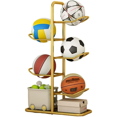 Vertical Ball Storage Rack, Rolling Basketball Shooting Training Stand ...