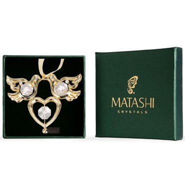 Matashi 24K Gold Plated Violin on a Stand Ornament with Genuine ...