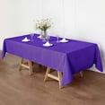 Efavormart 60x102" PURPLE Wholesale Linens Rectangle Polyester ...