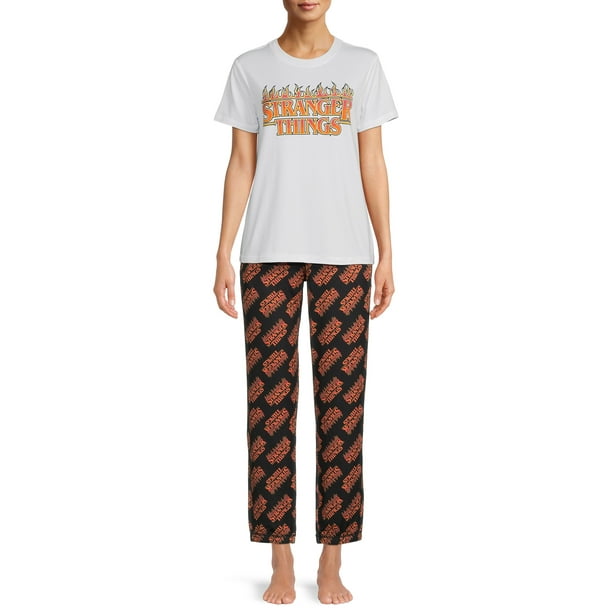Stranger Things Women's and Women's Plus Short Sleeve Top and Sleep ...