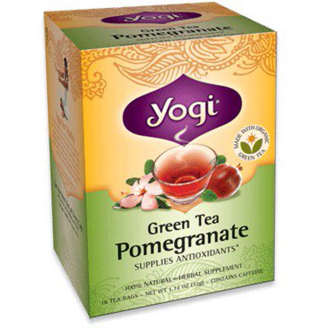 Green Tea Pomegranate Yogi Teas 16 Bag - Walmart.com
