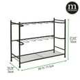 mDesign Metal Boot Storage and Organizer Rack, Holds 6 Pairs - Black ...