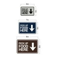 Signs ByLITA Classic Framed, Pick Up Food Here Sign (Black Gold ...