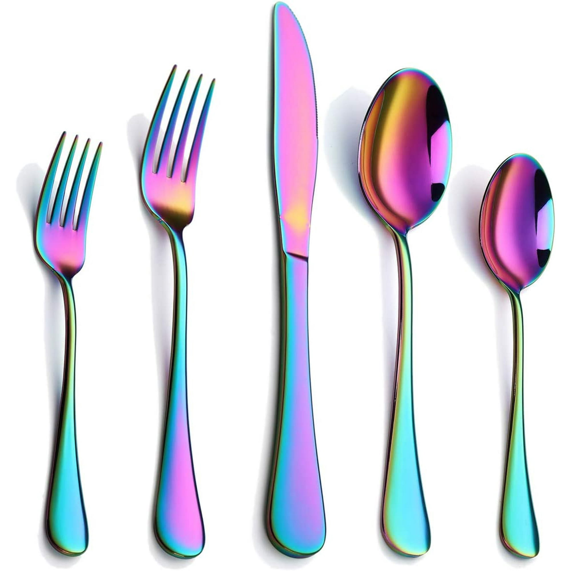 Click here for Frosthike Colorful Silverware Set. 20-Piece Stainl... prices