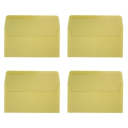 50pcs Kraft Paper Envelope Blank Flat Corner Cover Self-Adhesive ...