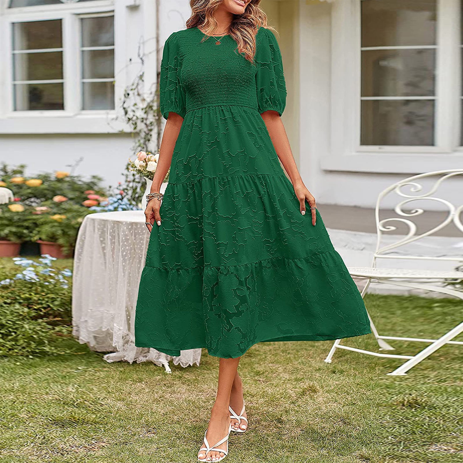 Light Green Lace Dress