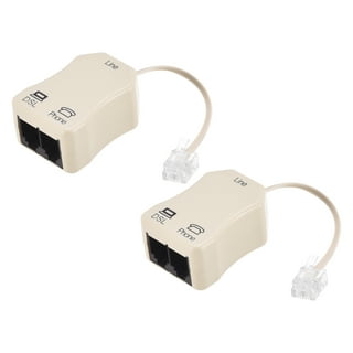RadioShack 2-Line 3-Way Jack Adapter (White) - Walmart.com