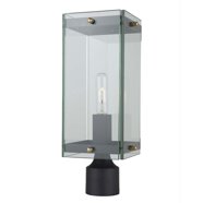 Outdoor Light Fixture Support Post 19-1/2 In. Black - Walmart.com