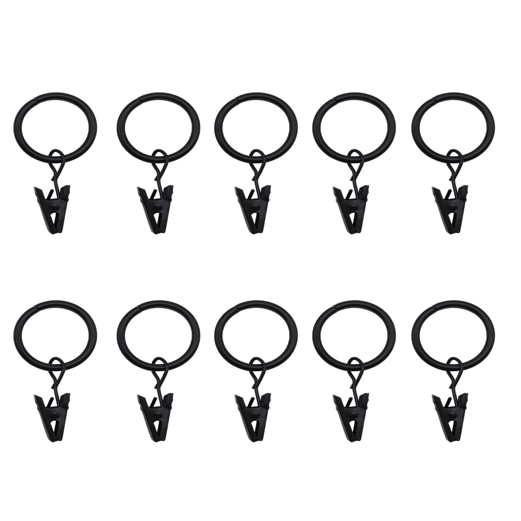 Plastic C Shape Bath Drape Shower Loop Bendable Bathroom Curtain Hooks ...
