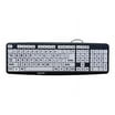 Ezsee Low Vision Keyboard Large White Print Black Keys - Walmart.com