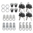4 Pack Cam Locks with Keys, 5/8" Keyed Alike Cam Locks, Zinc Alloy Cam ...