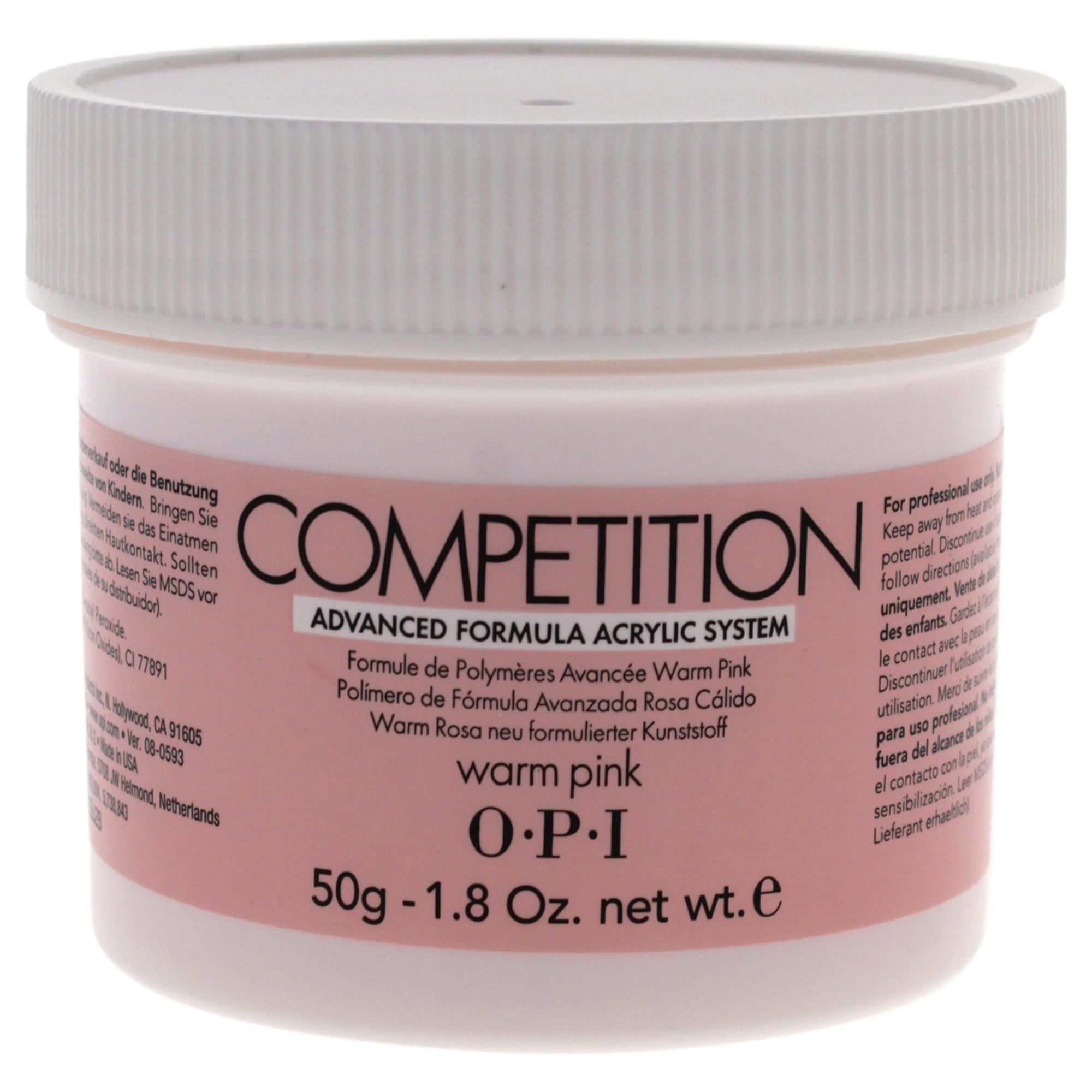OPI Competition Warm Pink Acrylic Powder, Women, 1.8oz - Walmart.com
