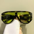 2D Flat, 3pcs Oversized 2D Flat Top Fashion Glasses, Unisex Punk Shield ...