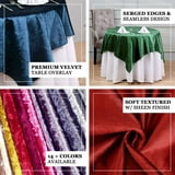 Efavormart 72"x 72" Mauve Premium Velvet Square Table Overlay Square ...