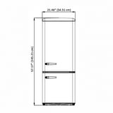 Chambers® 7 cu.ft. Retro Refrigerator in Butter Cream - Walmart.com