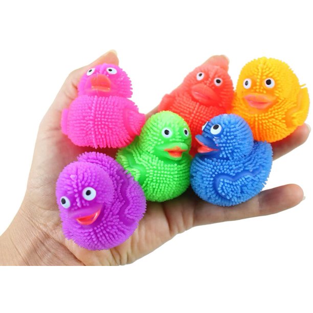 24 Mini Puffer Ducks - Small Novelty Toy - Party Favors - Cute Tiny ...