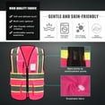 AYKRM Pink High Vis Reflective xxl Safety Vest for Women Men Security ...