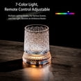 360° Rotating Whiskey Glass with LED Light Spinning Crystal Bourbon ...