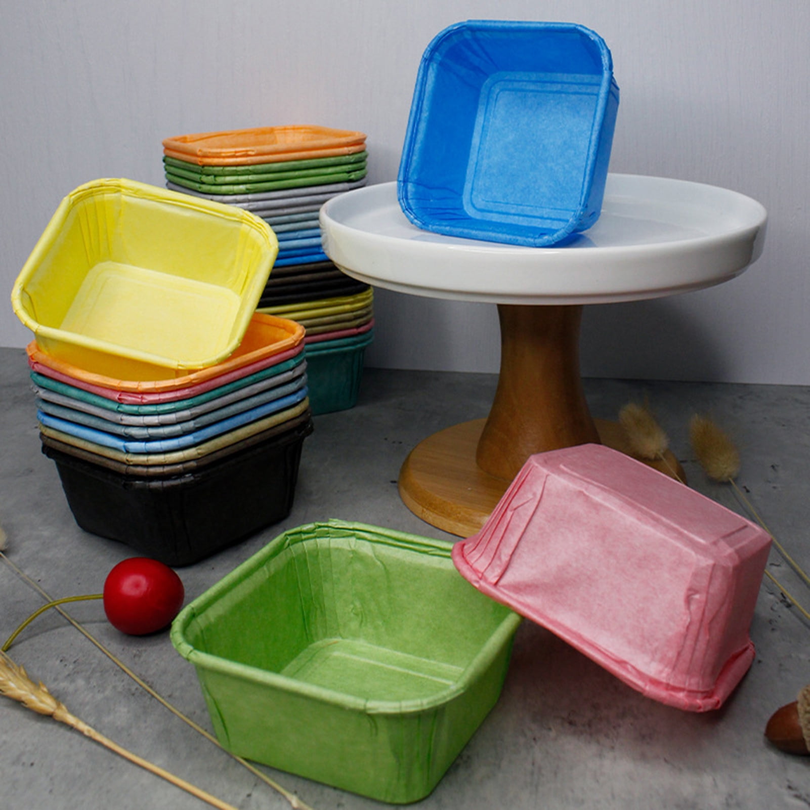 50-packs-cupcake-mold-reusable-non-stick-baking-molds-cake-paper-cup