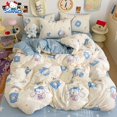Cute Cat Theme 4-Piece Bedding Set, 1 Duvet Cover, 2 Pillowcases, 1 ...
