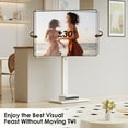 FITUEYES Modern Floor Metal Base TV Stands for 26-65 inch TVs, with One ...