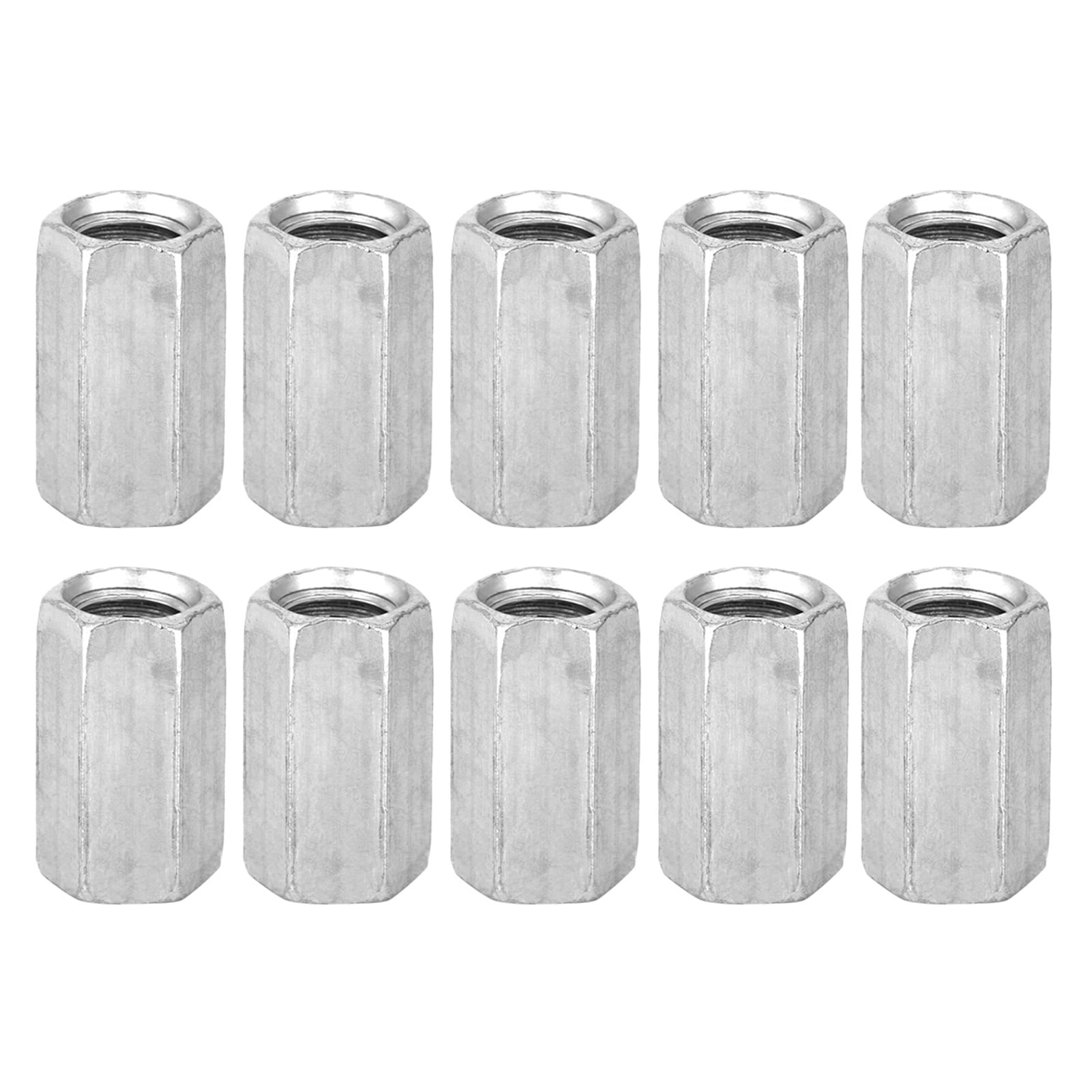 Nut, M8 Long Long Rod Nut, Rod Nut Hex Hexagonal Sleeve 10PCS Carbon ...