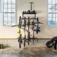 StoreYourBoard 5 Bike Rack + Storage Shelf, 200 lb Steel Bike Wall ...