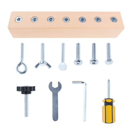 Wooden Screw Board, Screw Driver Activities Tools, Screwdriver Board ...