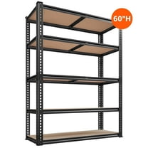 ZEUKMXOO Heavy Duty Adjustable Garage Storage Shelf 60"H x 28"W x 12"D ...