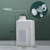 Empty Liquid Bottle, Refillable Reusable Wash Shower Dispenser, Hand ...