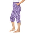 Dreams And Co Womens Plus Size Knit Sleep Capri Pajamas