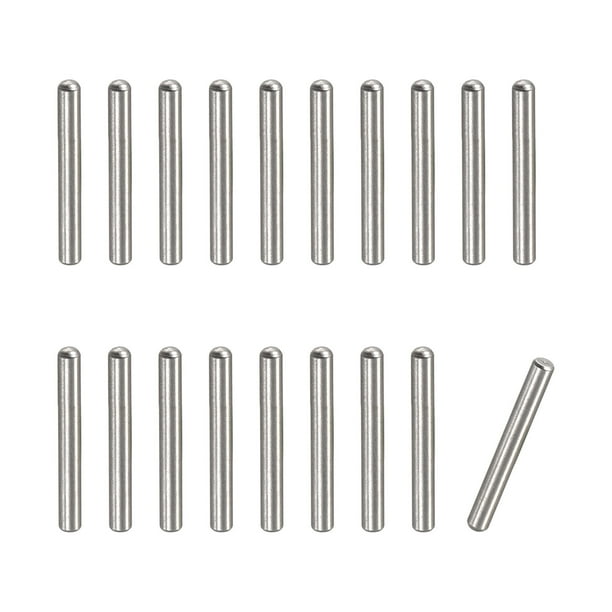 1.8x12mm Dowel Pins, 20 Pack Round Head Flat Chamfered End Dowel Pin ...