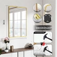 24x36 Mirror Rectangle Full Length Wall Mounted or Against Wall Alloy ...