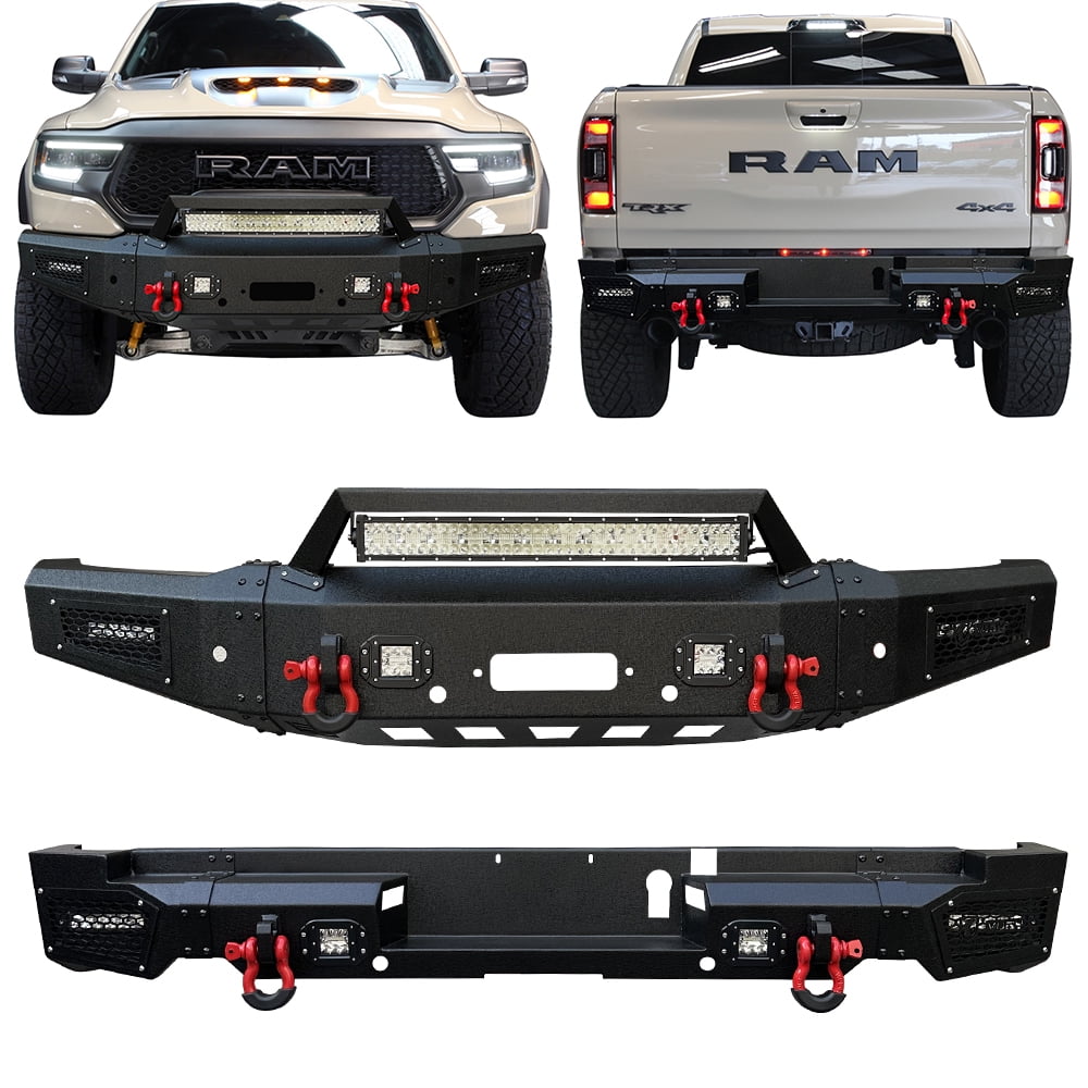 Vijay Front Rear Steel Bumpers fits 2021-2022 Dodge Ram 1500 TRX with ...