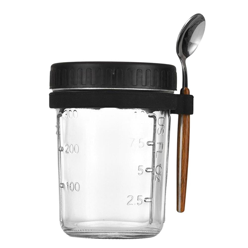 Overnight Oats Jars|Overnight Oats Container with Lid and Spoon 14 oz ...