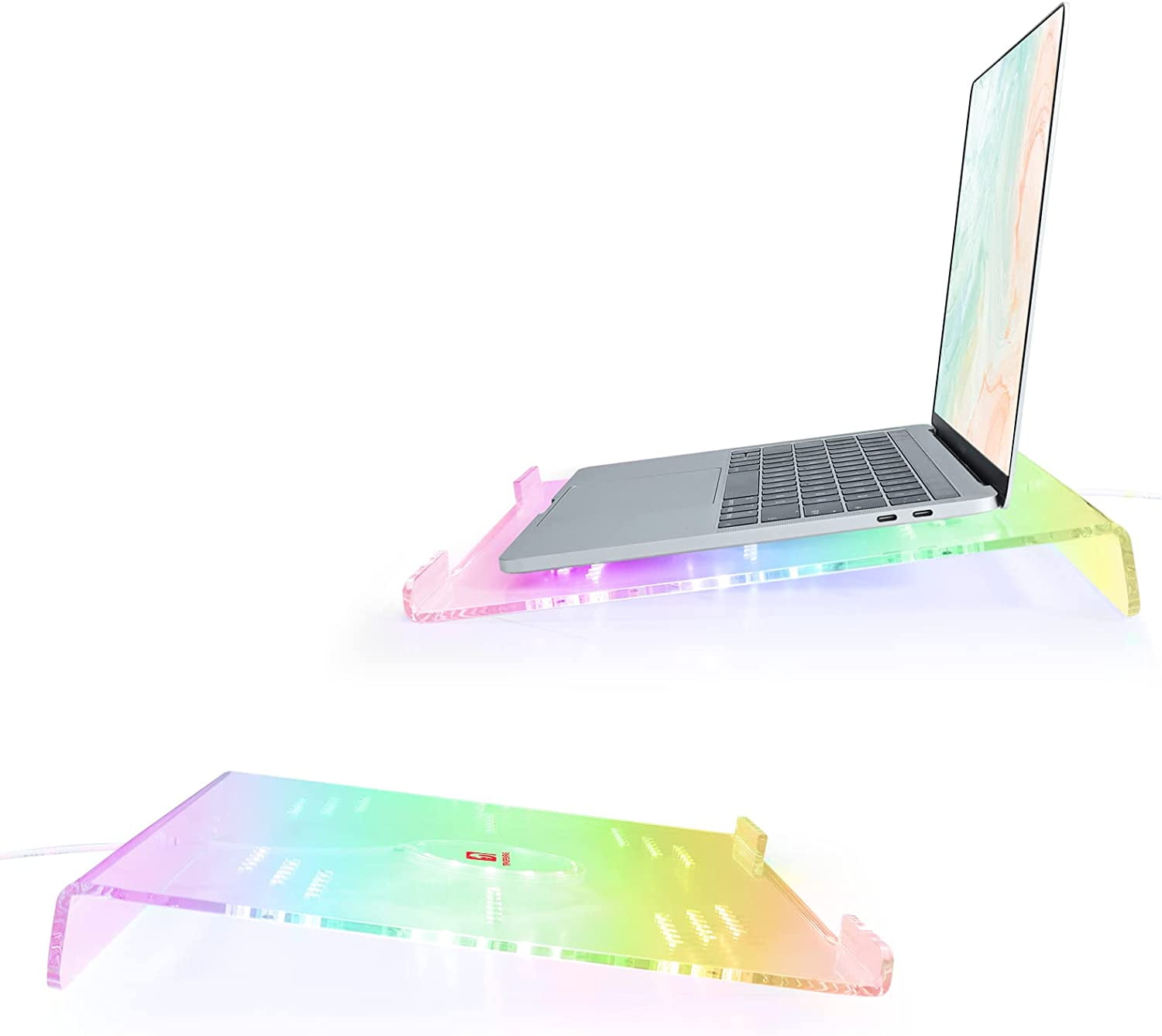 Acrylic Laptop Stand,Ergonomic Laptop Stand for Desktop, Computer Stand ...