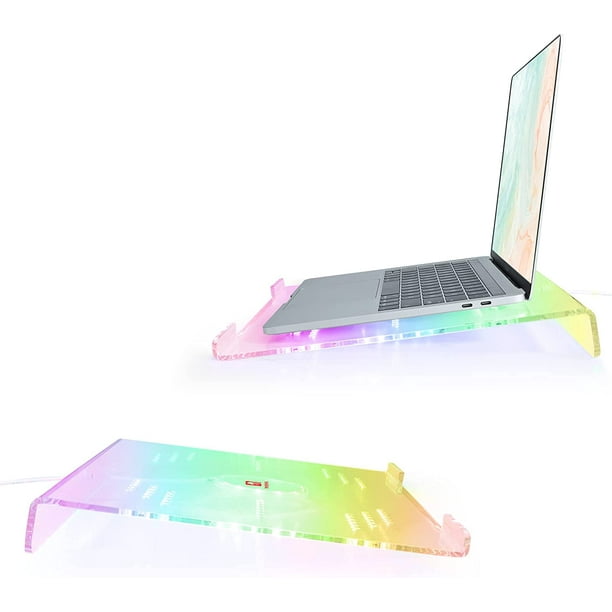 Acrylic Laptop Stand,Ergonomic Laptop Stand for Desktop, Computer Stand ...