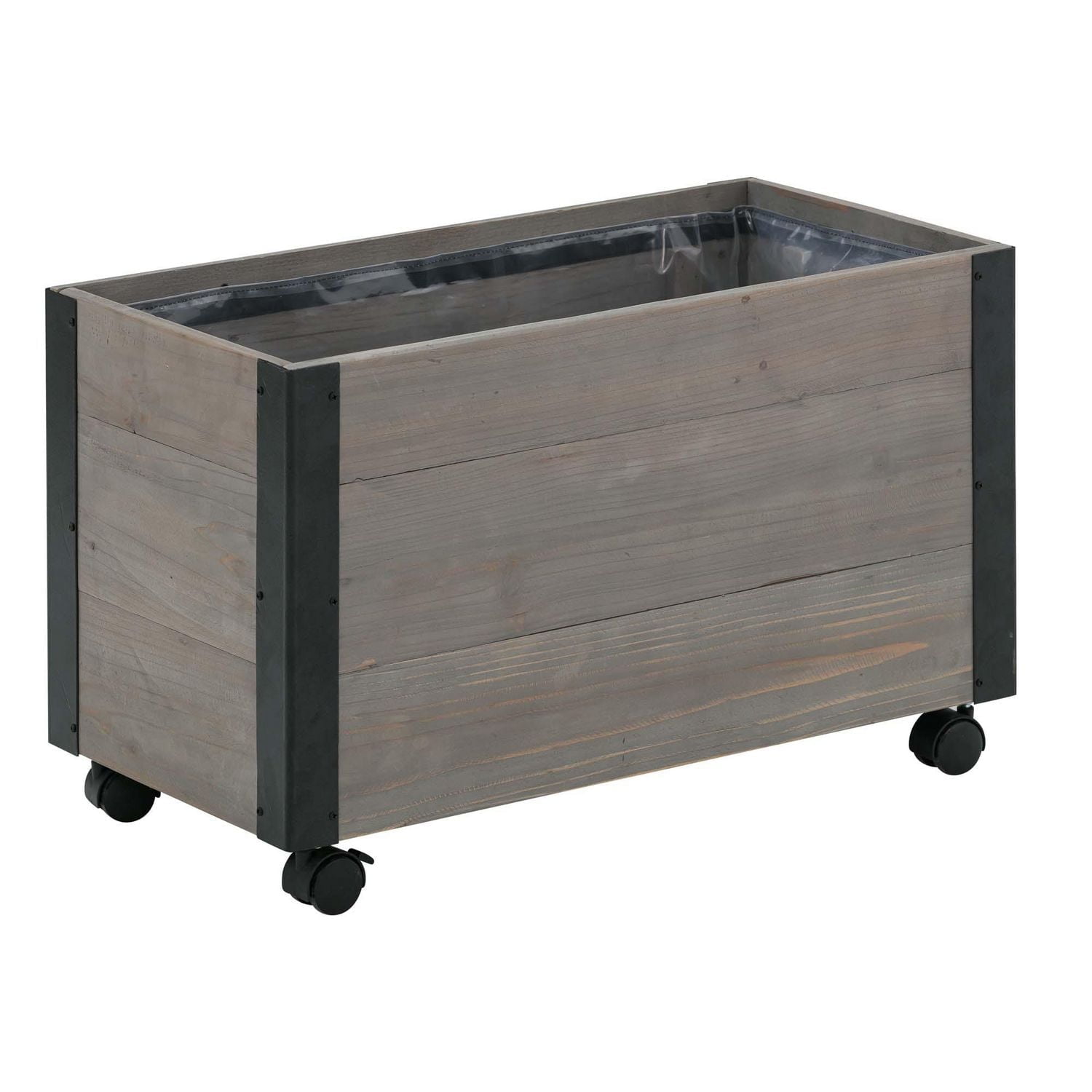 Click here for Grapevine 24in Fsc Recycled Wood Planter With Cast... prices