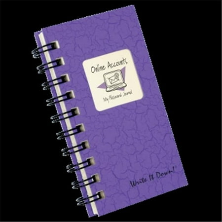 Journals Unlimited CM-19 Mini - Online Account Password Journal, Purple ...