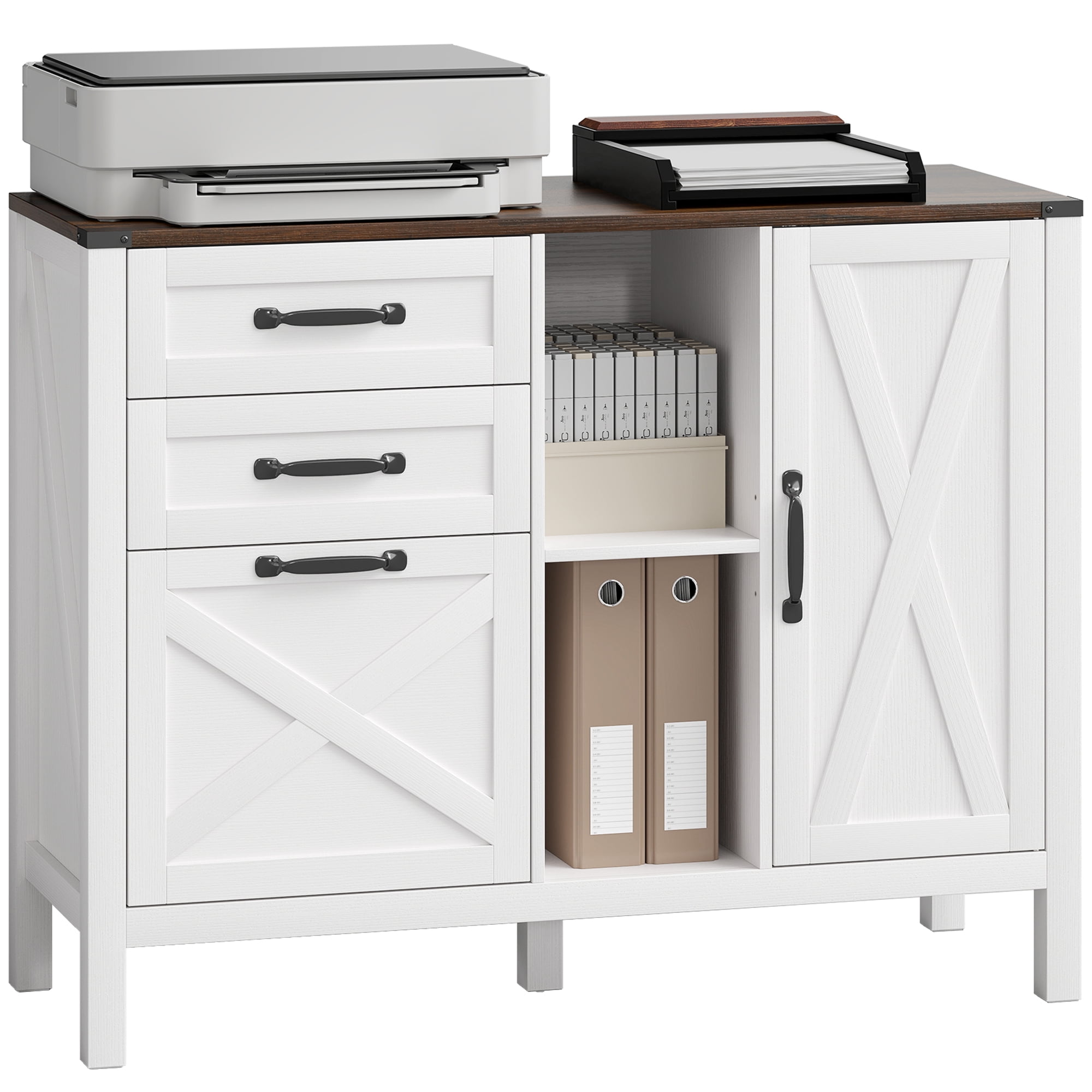 Click here for Homcom Lateral Filing Cabinet With Drawers Fit A4/... prices