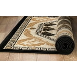 #033 SUM; Harlequin (Black Diamond) Design Area Rug; Traditional Design ...