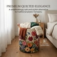 Quilted Laundry Basket with Handles, Cat Pattern, 3 Sizes 18 to 28 Inch ...