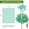 12FTx12FT Green Large Fruit Tree Netting Reusable Durable Mesh Cover ...
