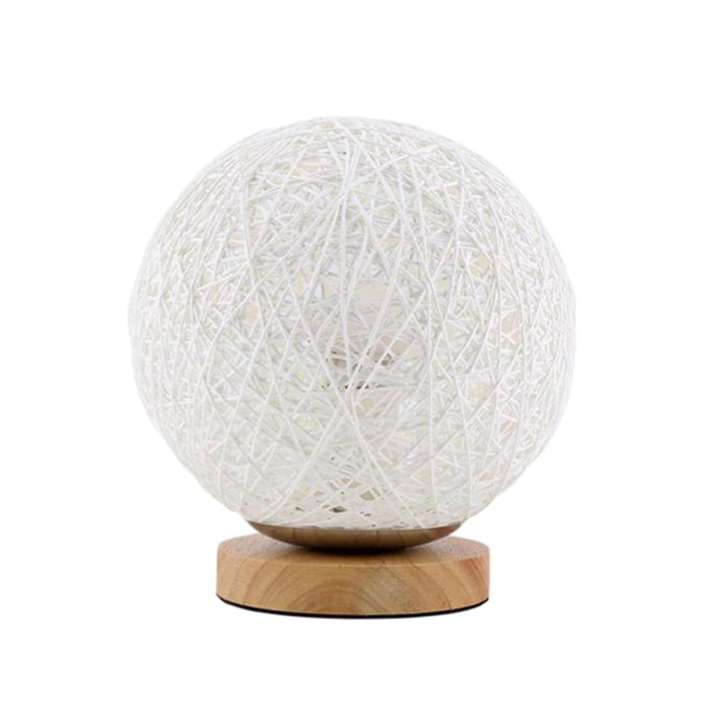 Balls Bedside Lamp Usb Bedside Table Lamp Rattan Bamboo Table Lamp ...