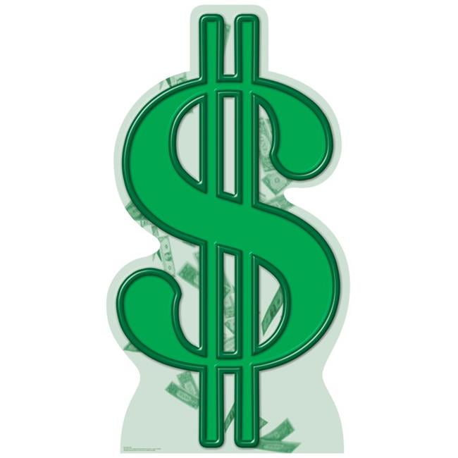 Advanced Graphics Dollar Sign Life-Size Cardboard Stand-Up - Gold ...