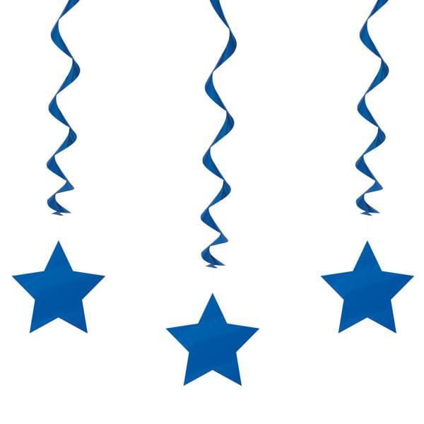 Click here for Unique Pretzels Blue Star Hanging Swirl Decoration... prices
