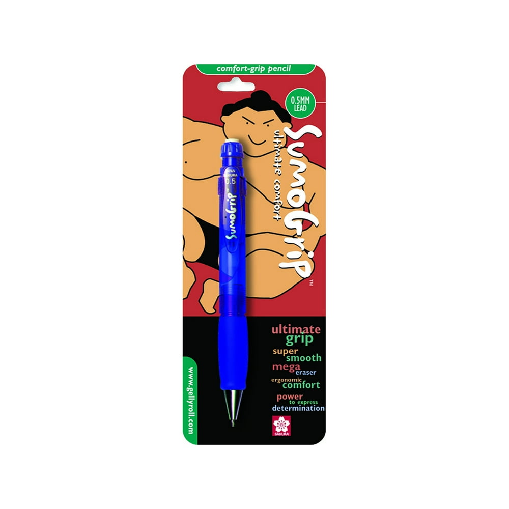 Sakura Sumo Grip Pencil, .5mm, Clear Blue - Walmart.com - Walmart.com