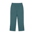 Cargo Capris Women New Women’s Linen Capri Loose Straight Leg Capris ...